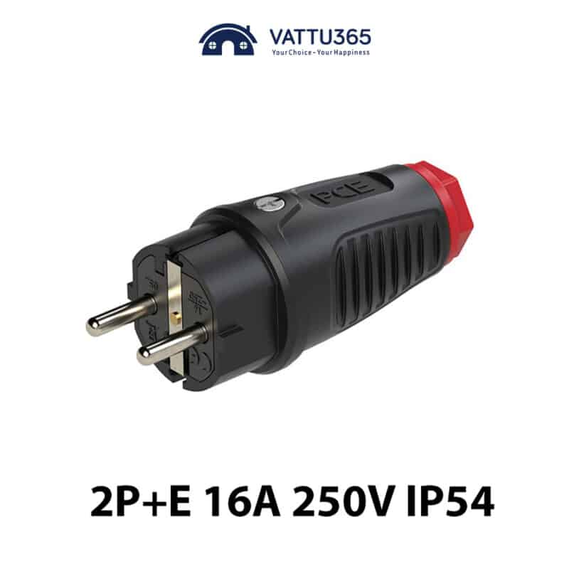 F0512-SR - Phích cắm công nghiệp 2P+E 16A IP54 | Vật Tư 365
