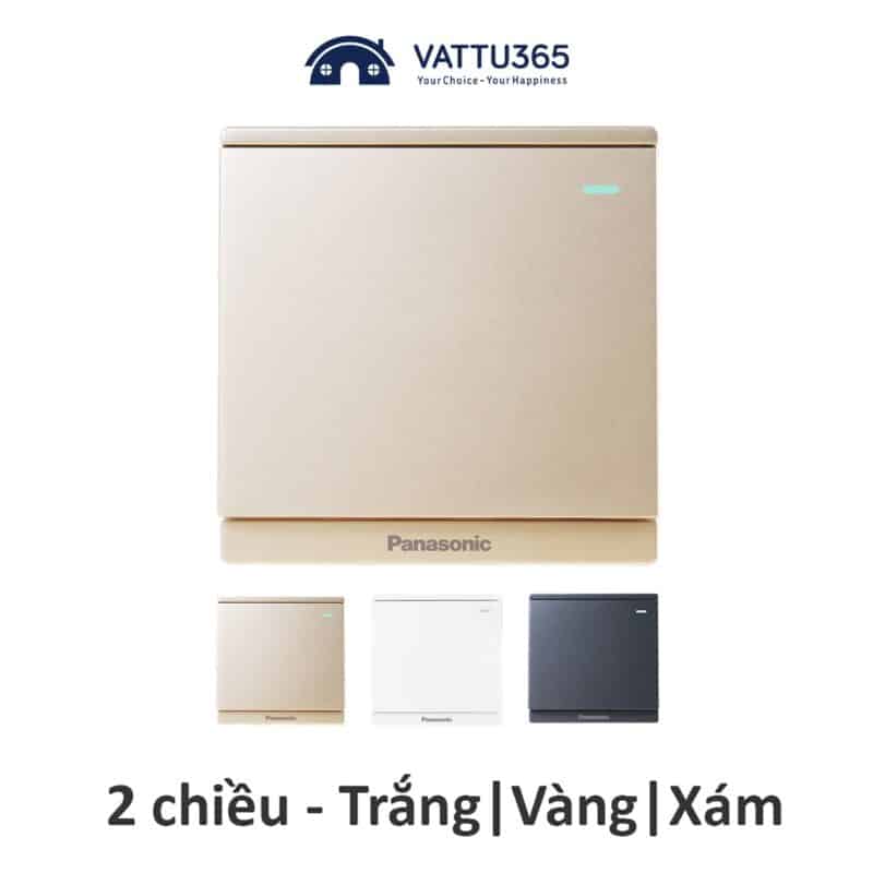 [Moderva] Bộ 1 công tắc 2 chiều Panasonic Trắng/Vàng/Xám | Vật Tư 365
