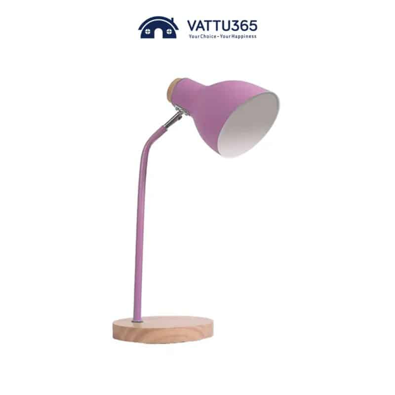 Đèn bàn đế gỗ Nanoco NDKC03WP 5W, Màu Hồng | Vật Tư 365