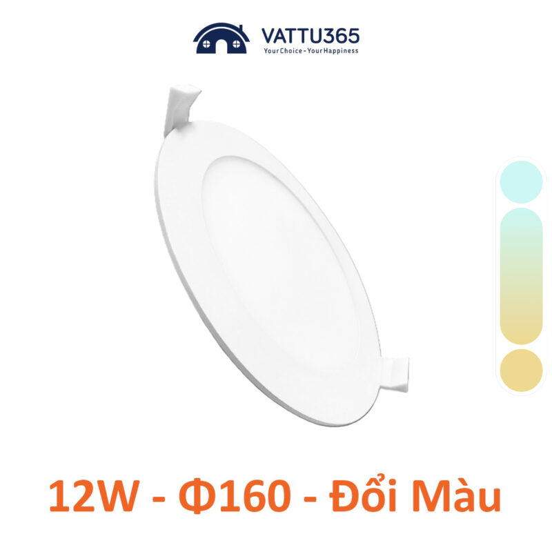 Đèn âm trần siêu mỏng Nanoco 12W, đổi 3 màu | NSD12C1
