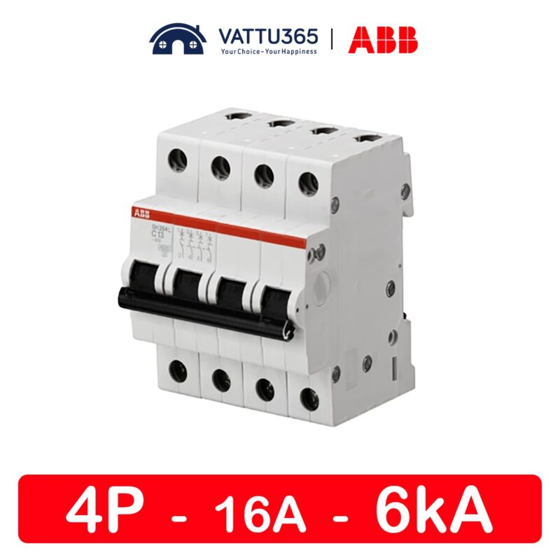 MCB ABB 4P 6kA | 6A, 10A, 16A, 20A, 25A, 32A, 40A, 50A, 63A