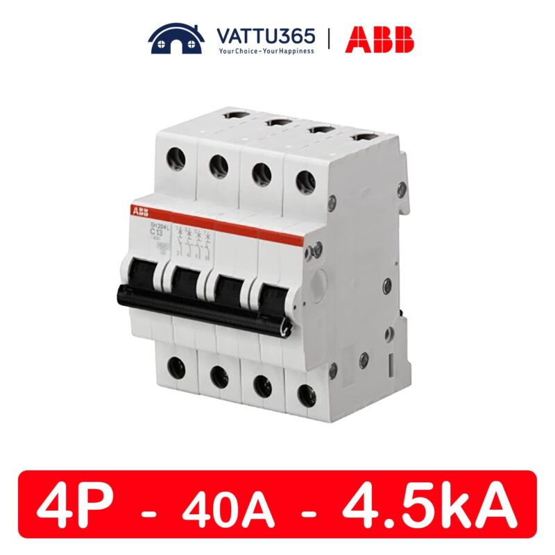 MCB ABB 4P 4.5kA | 6A, 10A, 16A, 20A, 25A, 32A, 40A, 50A, 63A