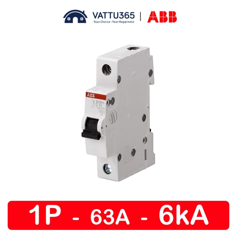 MCB ABB 1P 6kA | 6A, 10A, 16A, 20A, 25A, 32A, 40A, 50A, 63A
